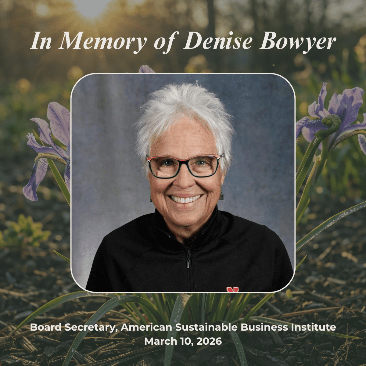 Remembering Denise Bowyer - American Sustainable Business Network